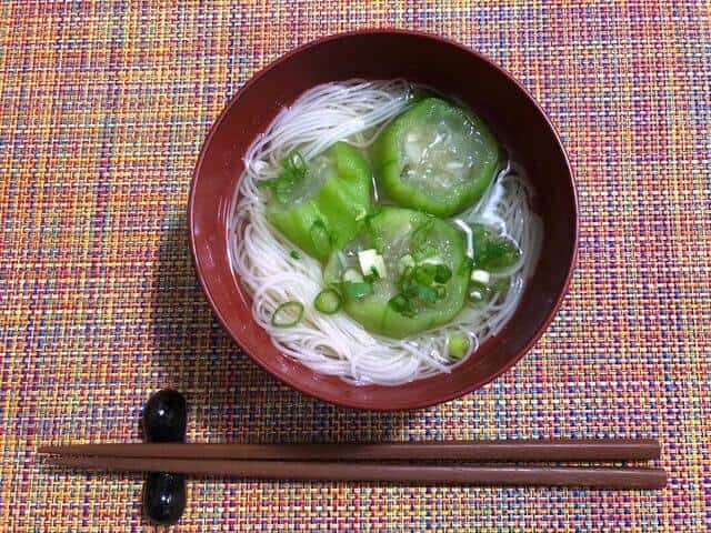 Hechima Jiru - Loofah soup from Kagoshima, Japan
