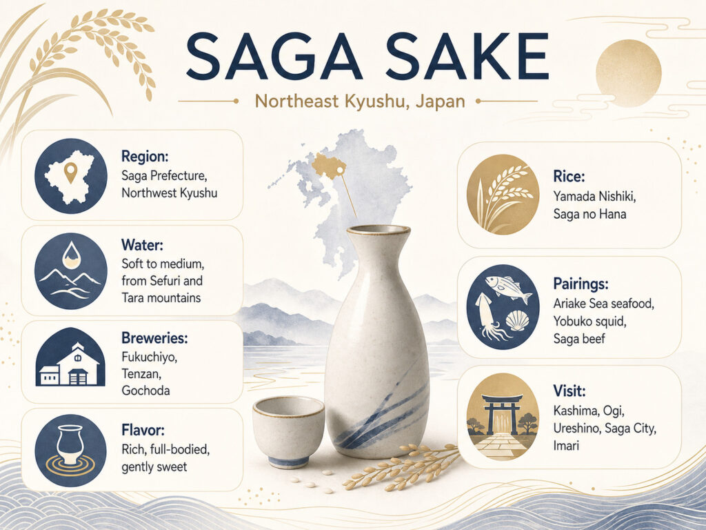 Saga Sake Guide: Breweries, Flavor, and Food Pairings